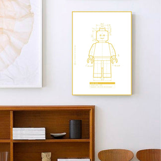 Lámina icono diseño Lego Man por Minimae – Minimae